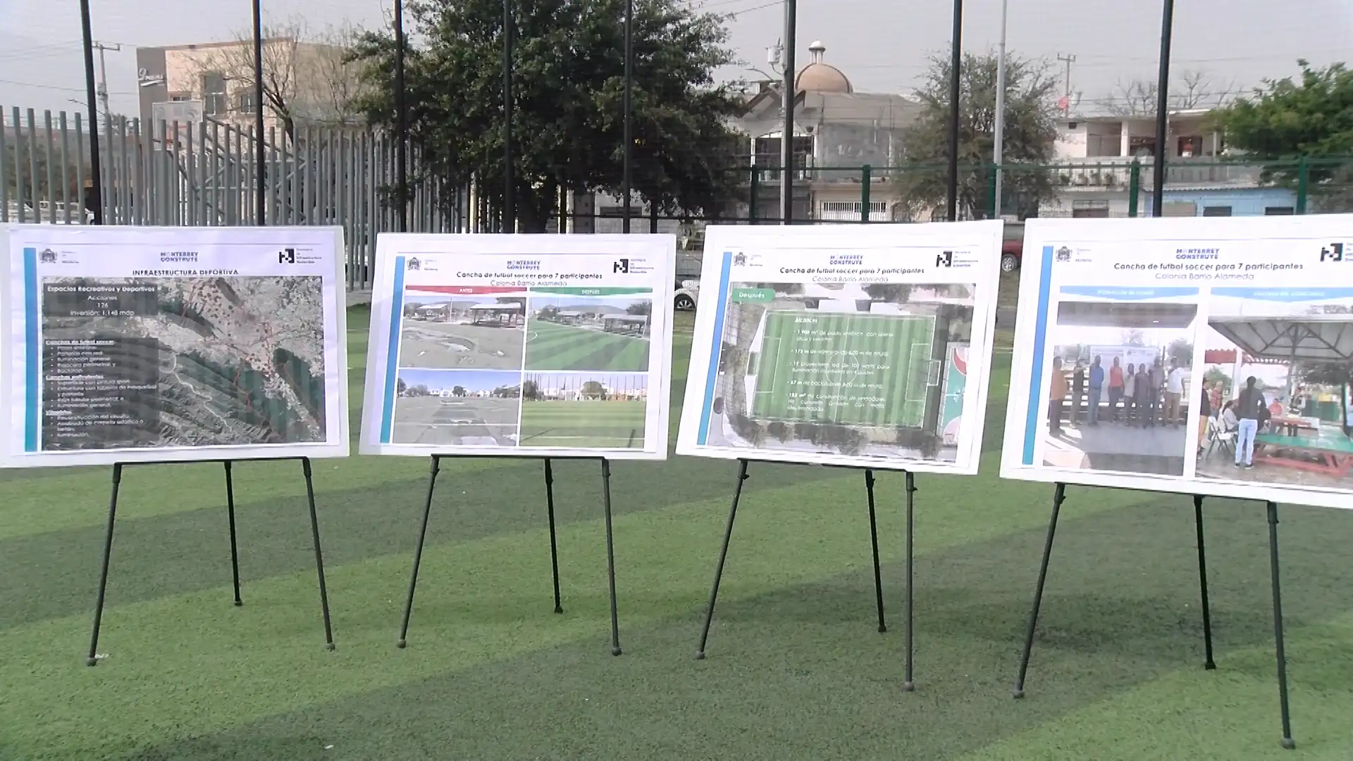 Entrega Monterrey cancha deportiva