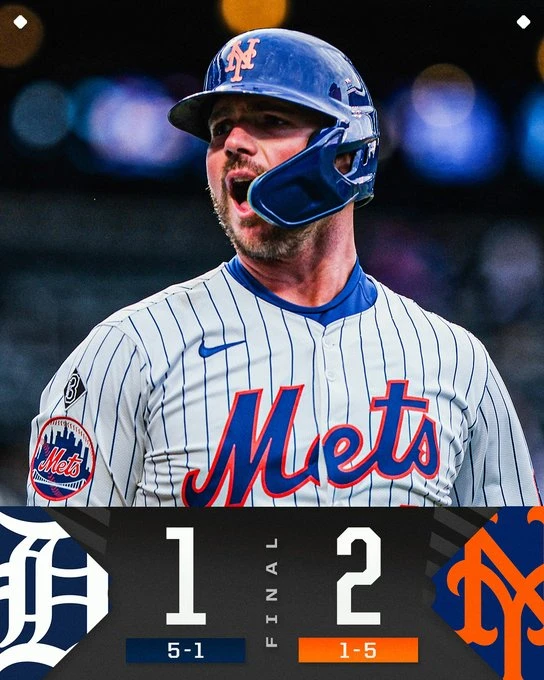 Pierde el invicto los Tigres de Detroit y Mets lograron su 1era victoria